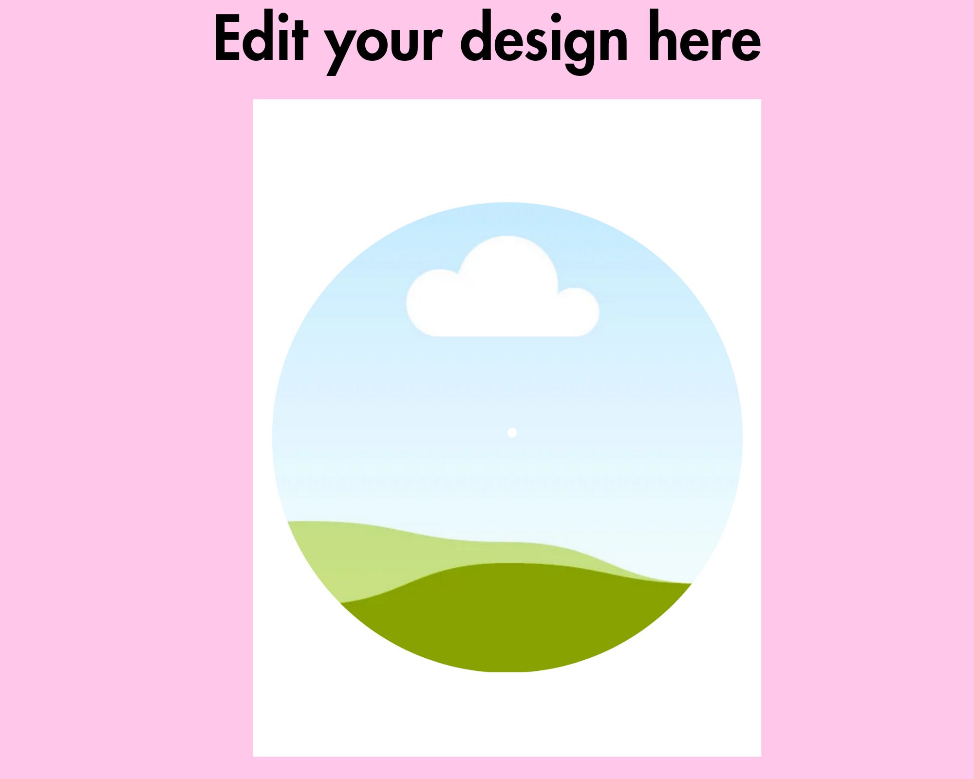 20cm Clock Sublimation Template: Canva Frame Mockup (digital Download ...