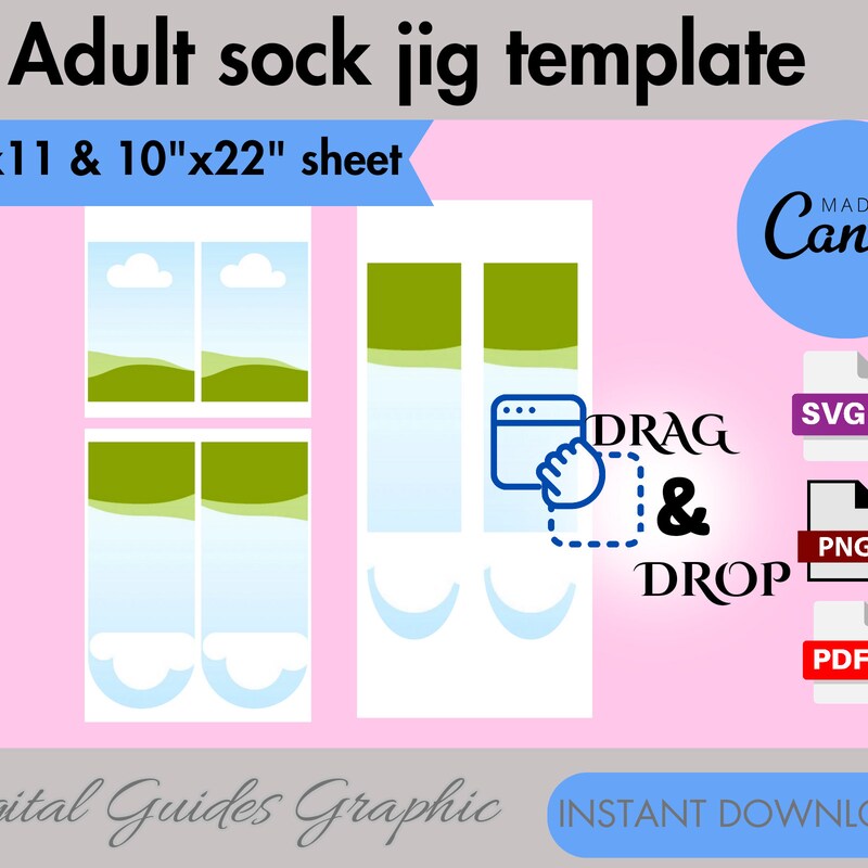 Sock Template - Etsy