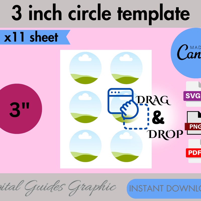 Circle Labels - Etsy