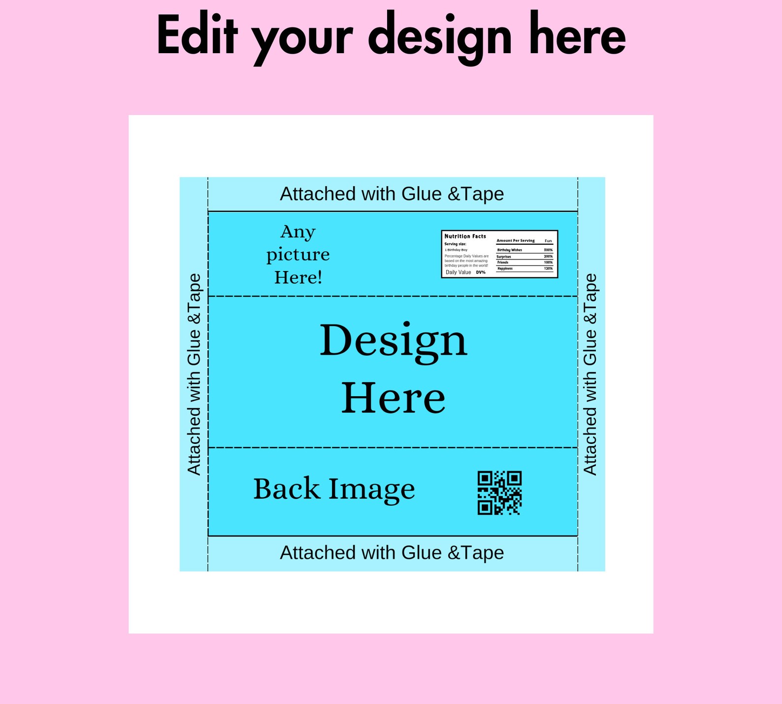 Chocolate Bar Wrapper Template, Candy Bar Wrapper, Chocolate Wrapper ...