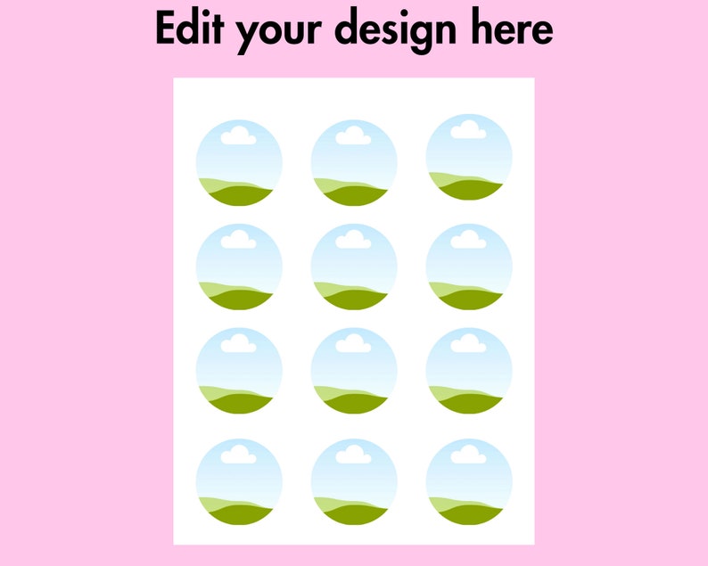 2.25" Button Pin Template, Button Pin Svg, Button Pin Blank ...