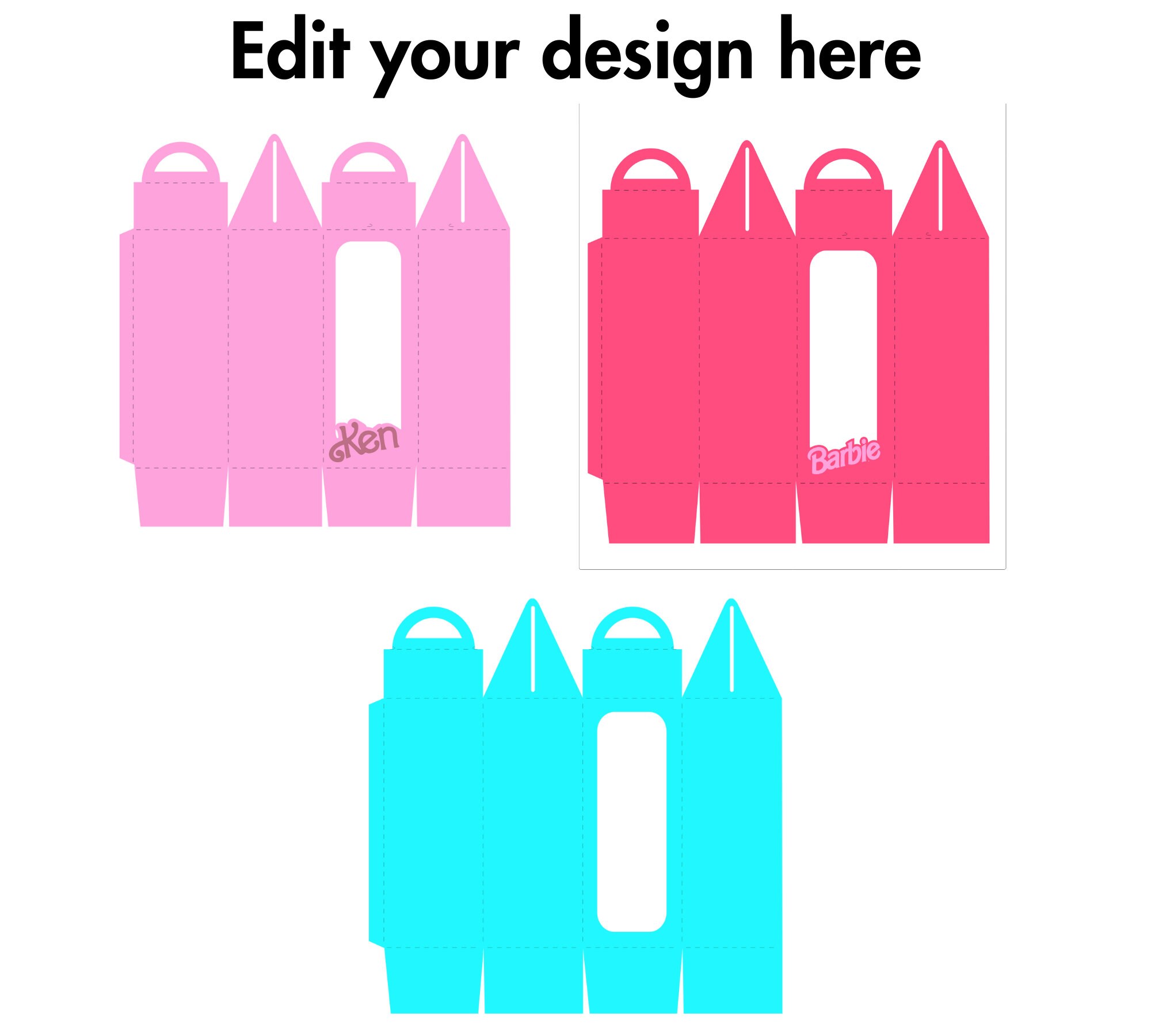 Tall Box Template, Tall Box Svg, Treat Box, Doll Box, Gable Box, Tall ...