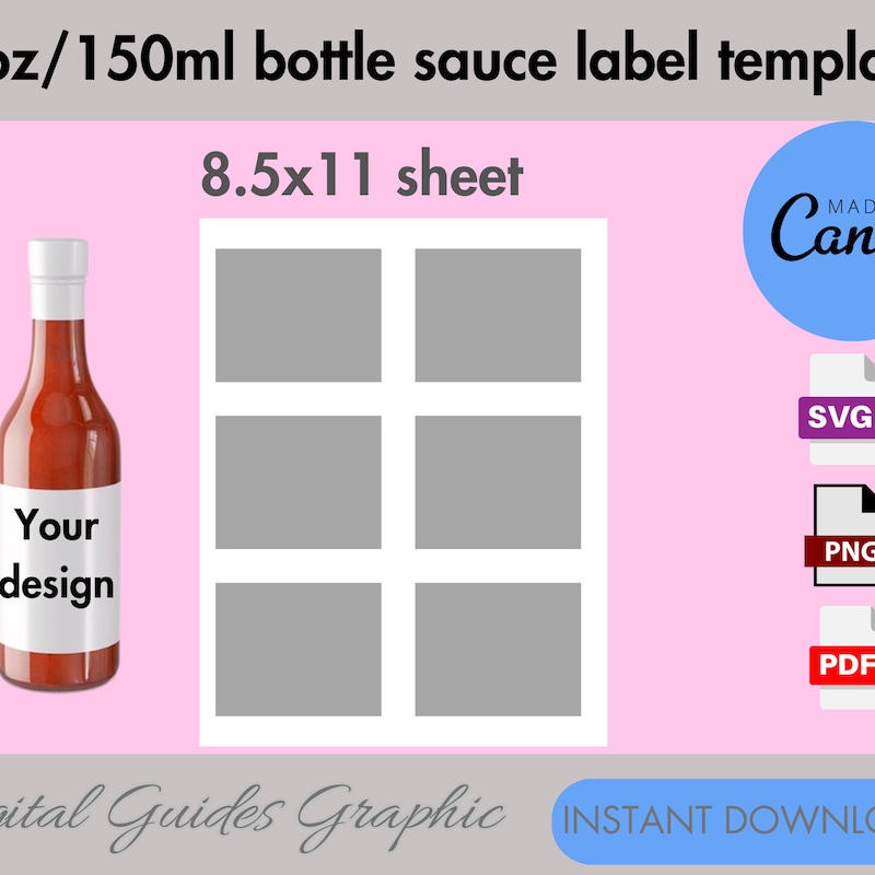 Sauces Canva Templates - Etsy UK