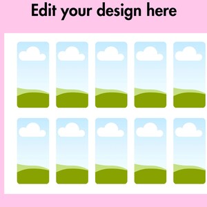 Domino Template, Domino Card Template, Round Corner Domino Template ...