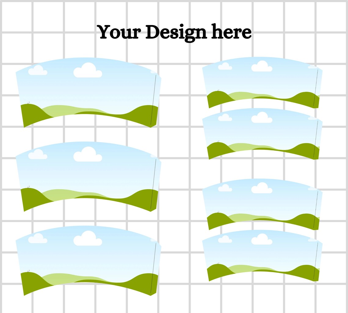 Paper Cup Wrapper Template, Coffee Cup Template, Paper Cup Template ...