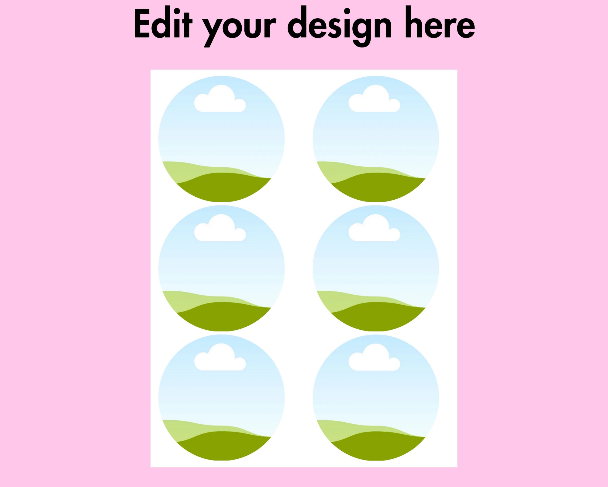 3.5" Circle Template Svg, DIY Label Template, Round Shape Template ...