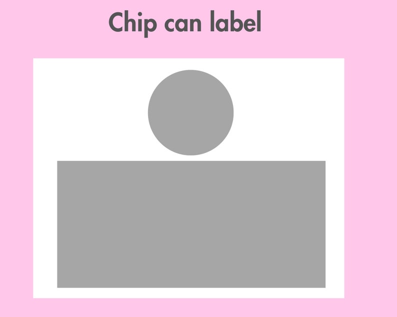 Chip Can Label Template, Blank Chip Template, Chip Can Label, Chip Can ...