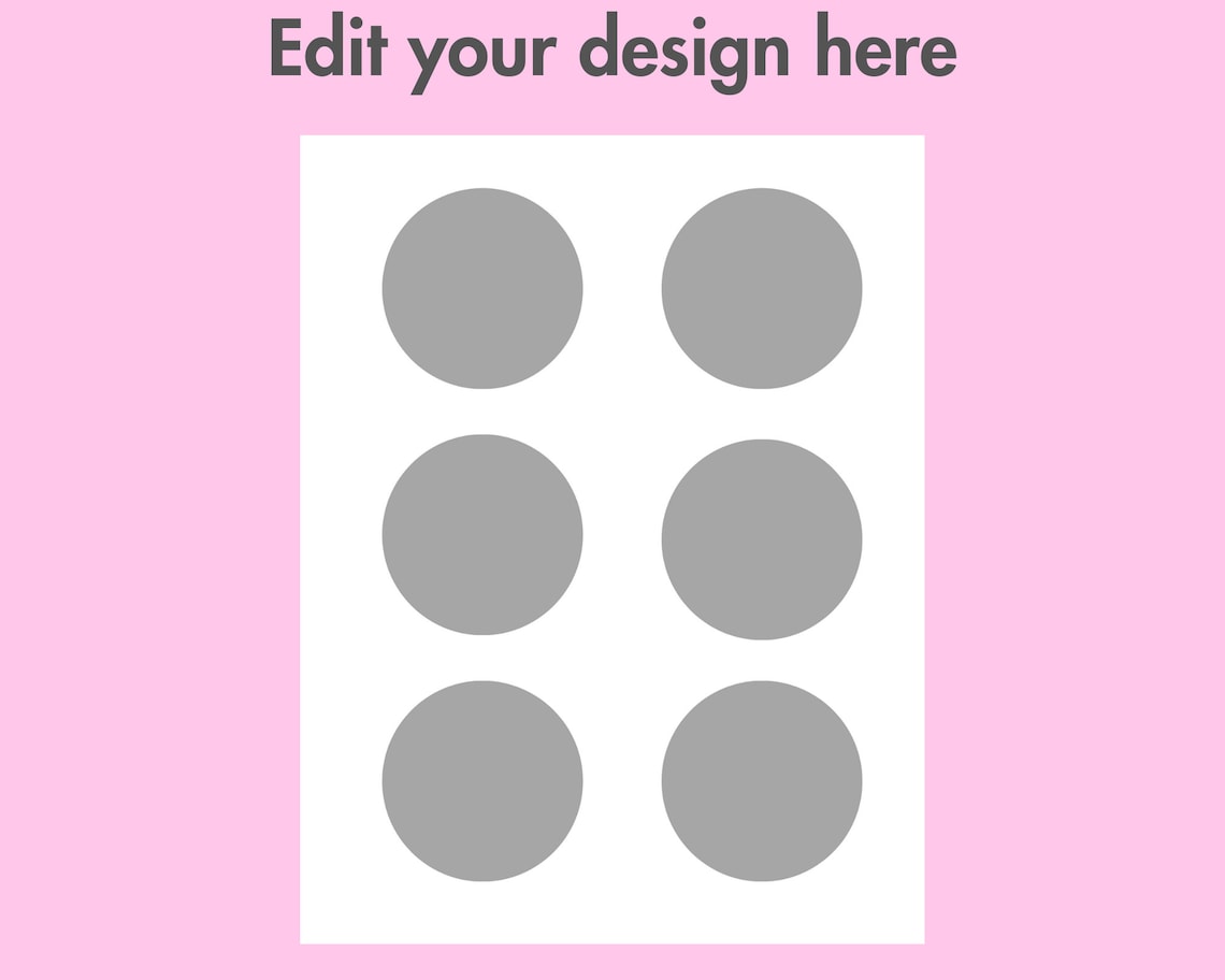 Lollipop Label Blank Template, Lollipop Label Template, DIY Label ...