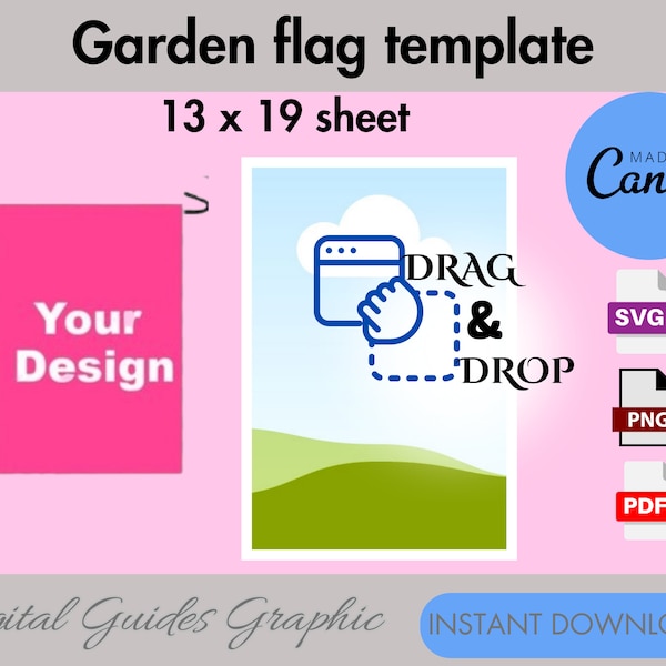 Garden Flag Svg - Etsy