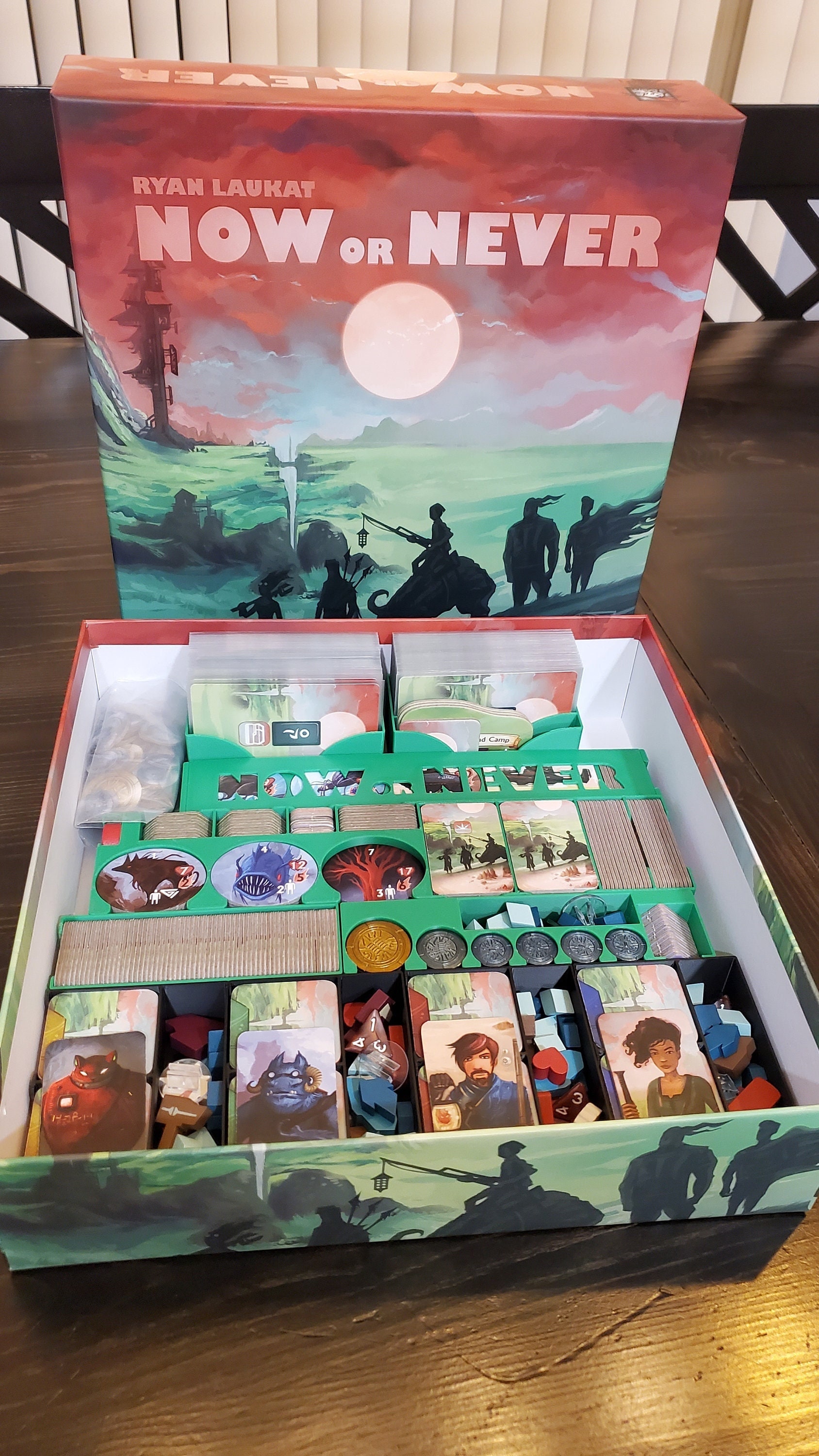 Now or Never Boardgame Organizer - Sleeved Cards - Etsy