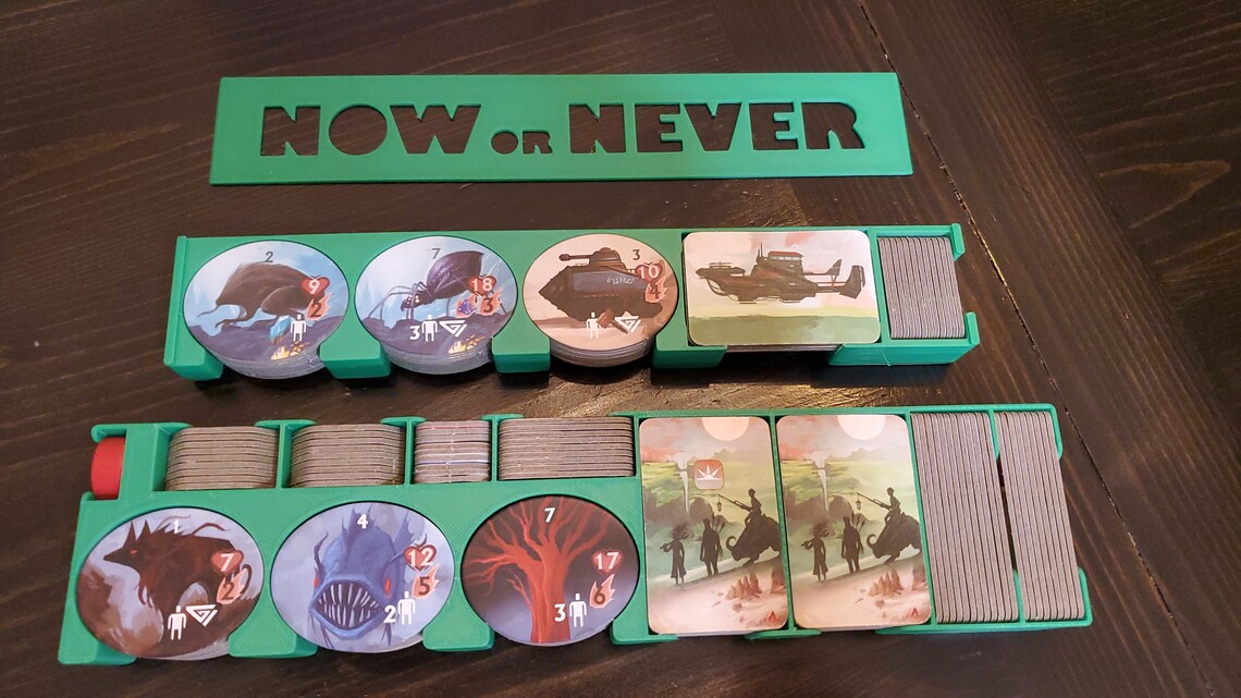 Now or Never Boardgame Organizer - Sleeved Cards - Etsy