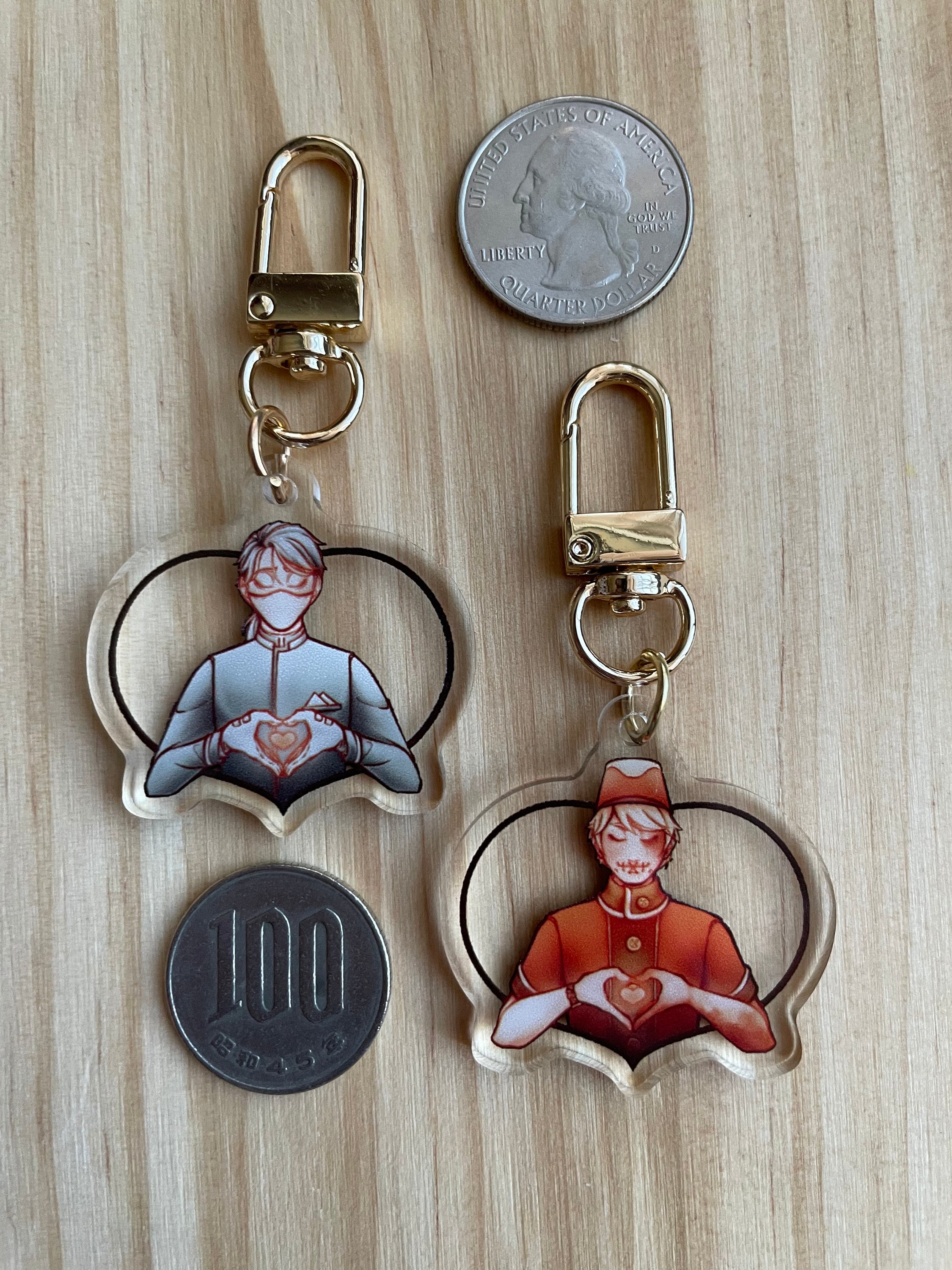 Identity V Heart Keychains - Etsy