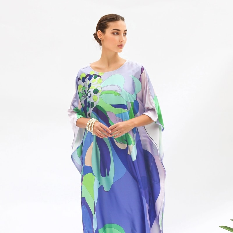 Silk Kaftan for Weddings - Etsy UK