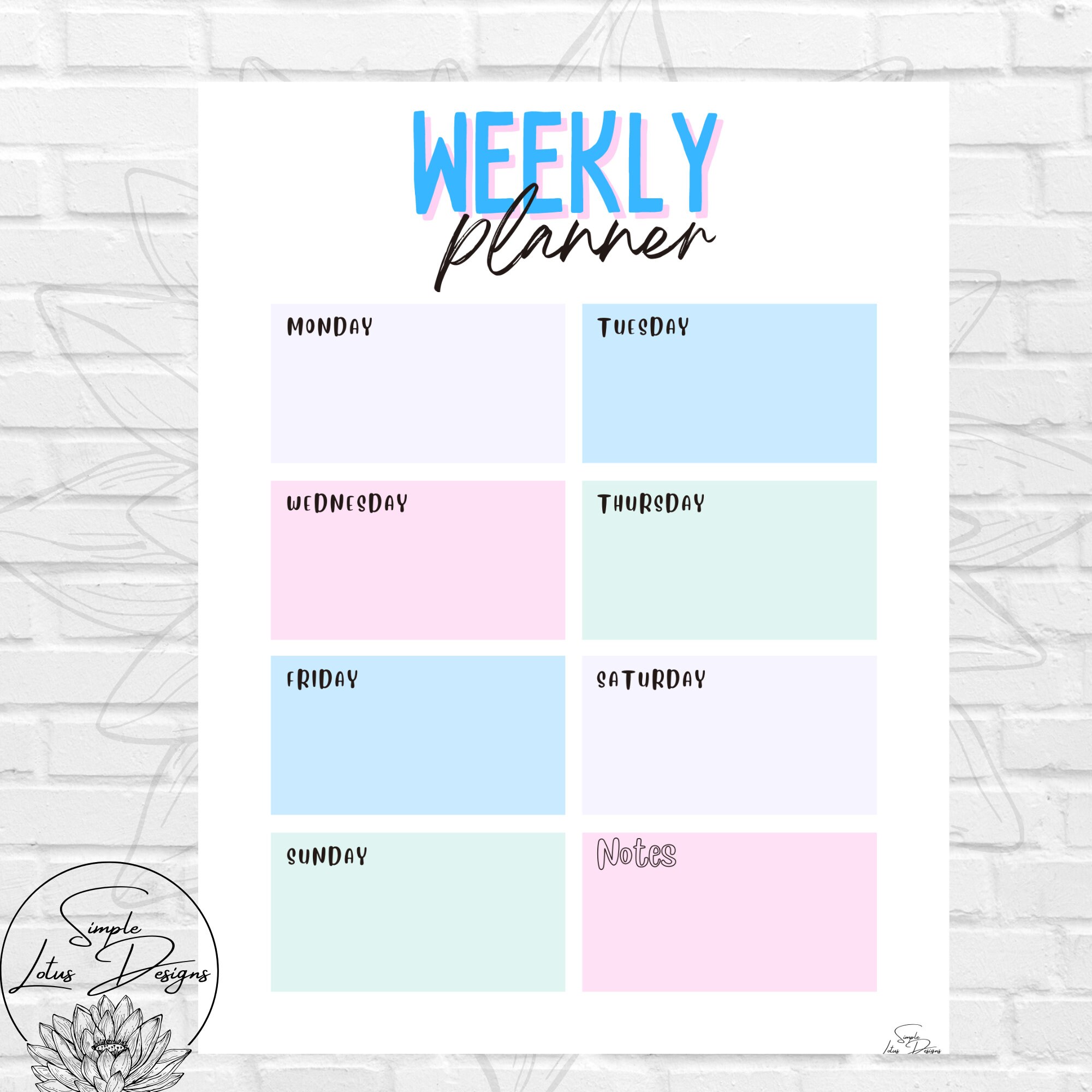 Cute Planner Bundle | PNG Download | Printable - Etsy