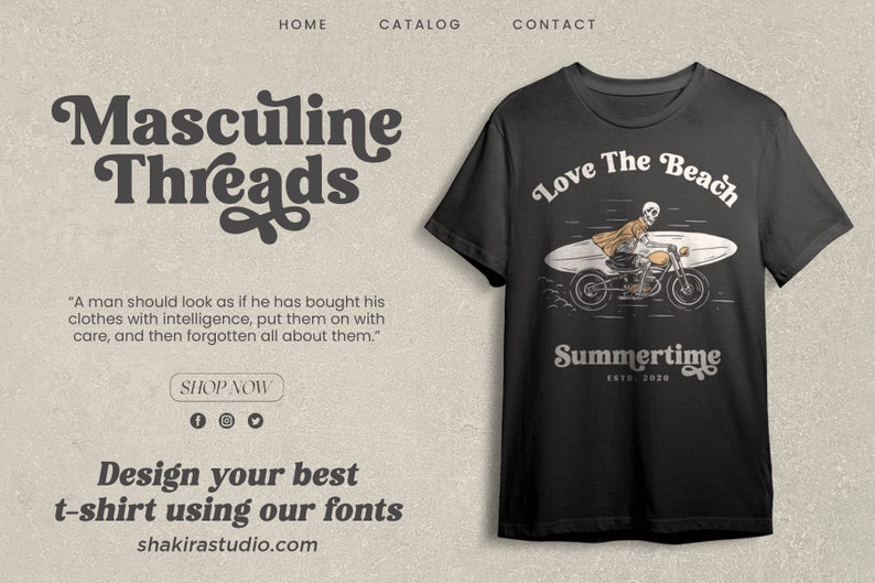 Holy Cream - Retro Serif Font, Elegant Font, Canva Font, Modern Font ...