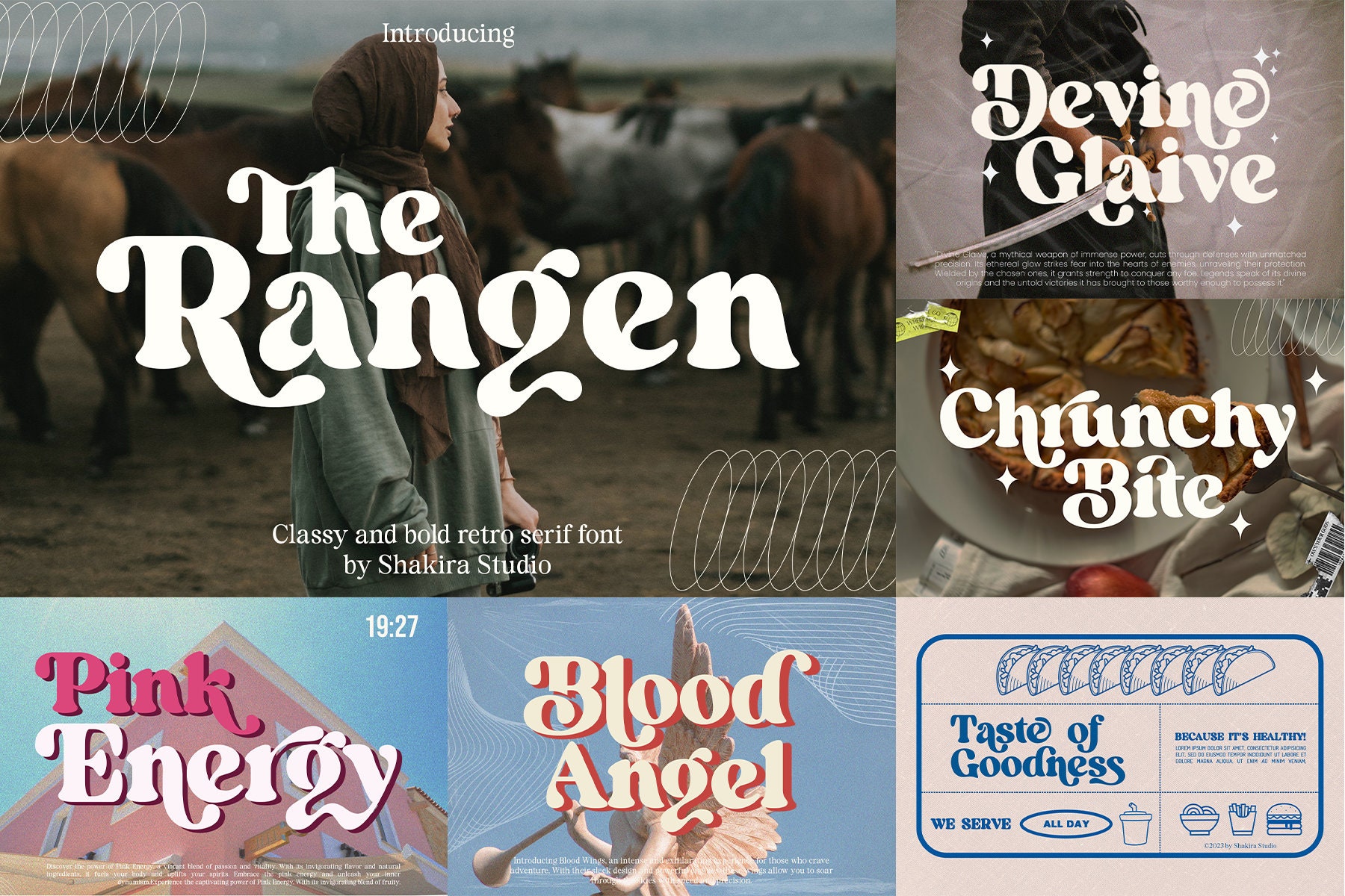 Modern Retro Font Bundle Best Collection Vol.2 - Font Bundle, Cricut ...