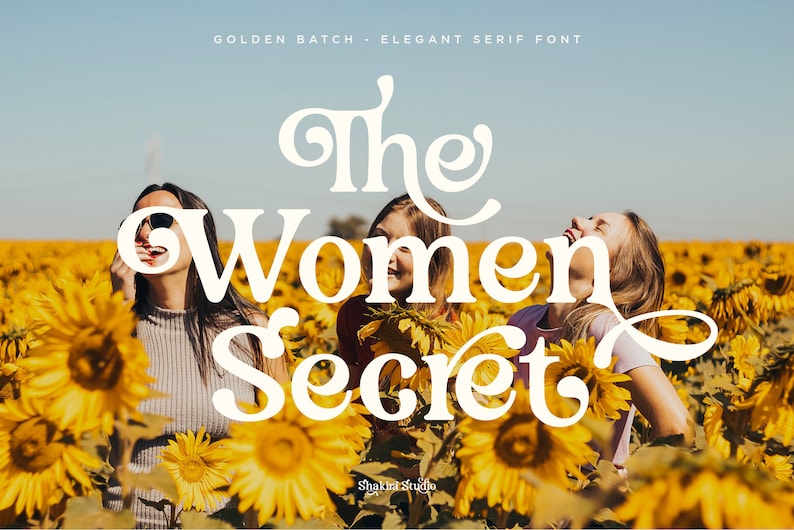 Golden Batch - Elegant Serif Font, Retro Font, Canva Font, Modern Font ...