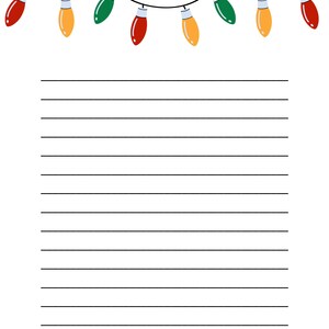 Holiday Lights Letterhead - Etsy