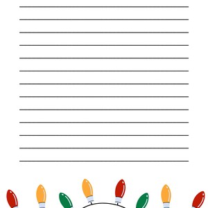Holiday Lights Letterhead - Etsy