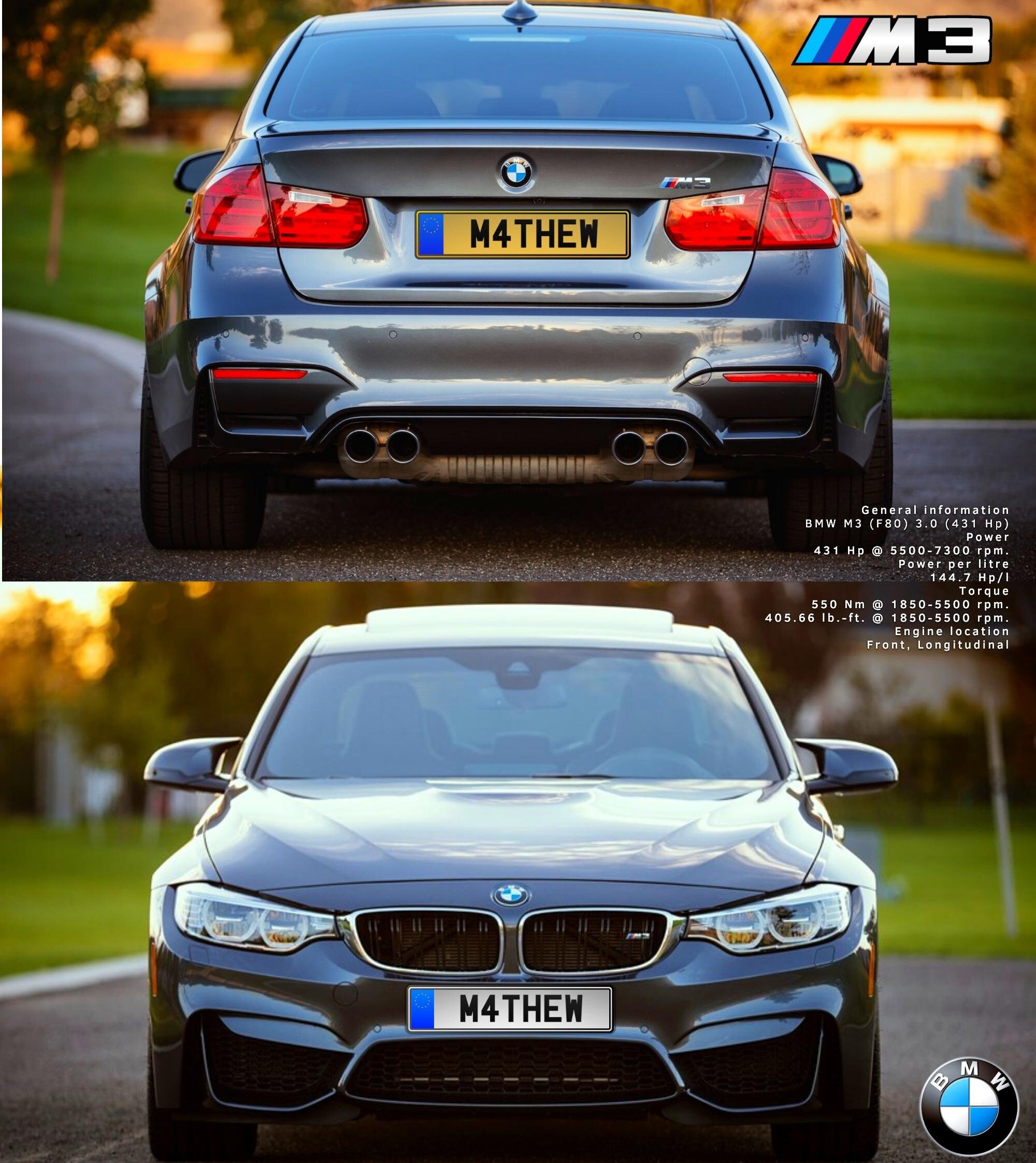 BMW M3 E40 With Custom Name Number Plates - Etsy