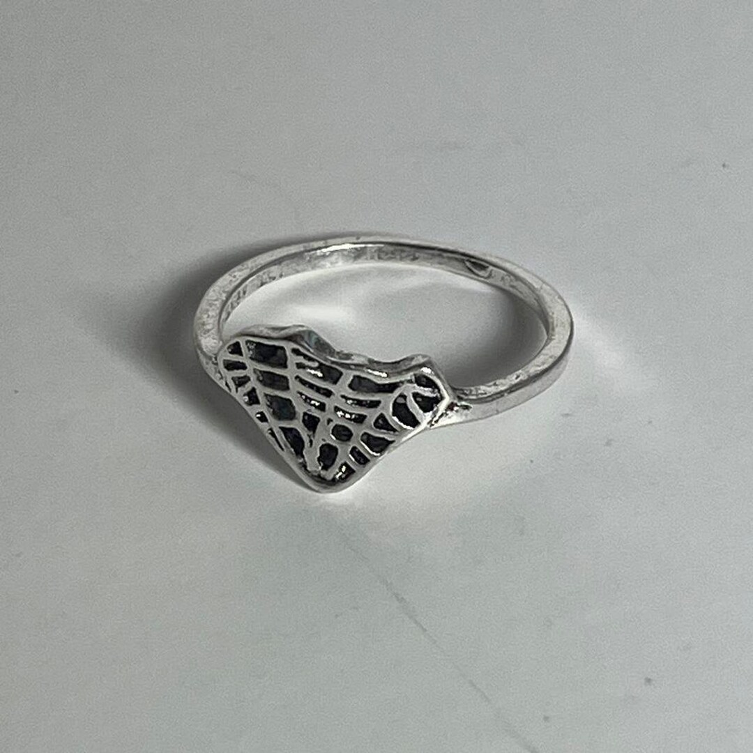 Y2K Spider Web Silver Ring - Etsy