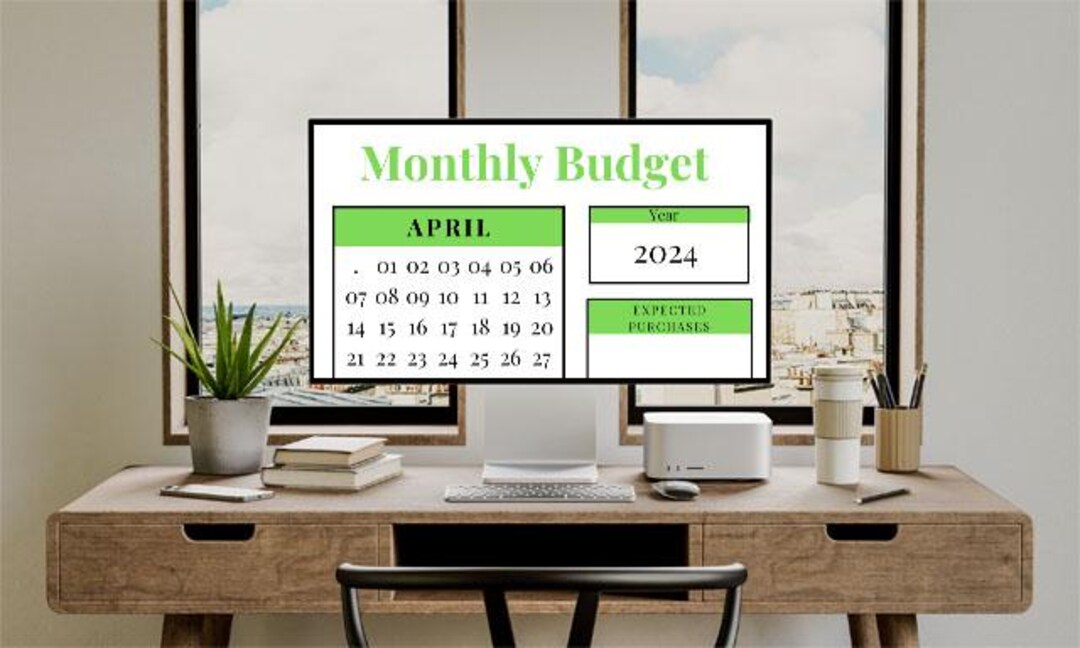 April Monthly Budget Worksheet, Monthly Finance Tracker, Weekly Finance ...