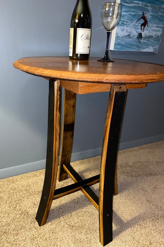 Wine Barrel Side Table - Etsy