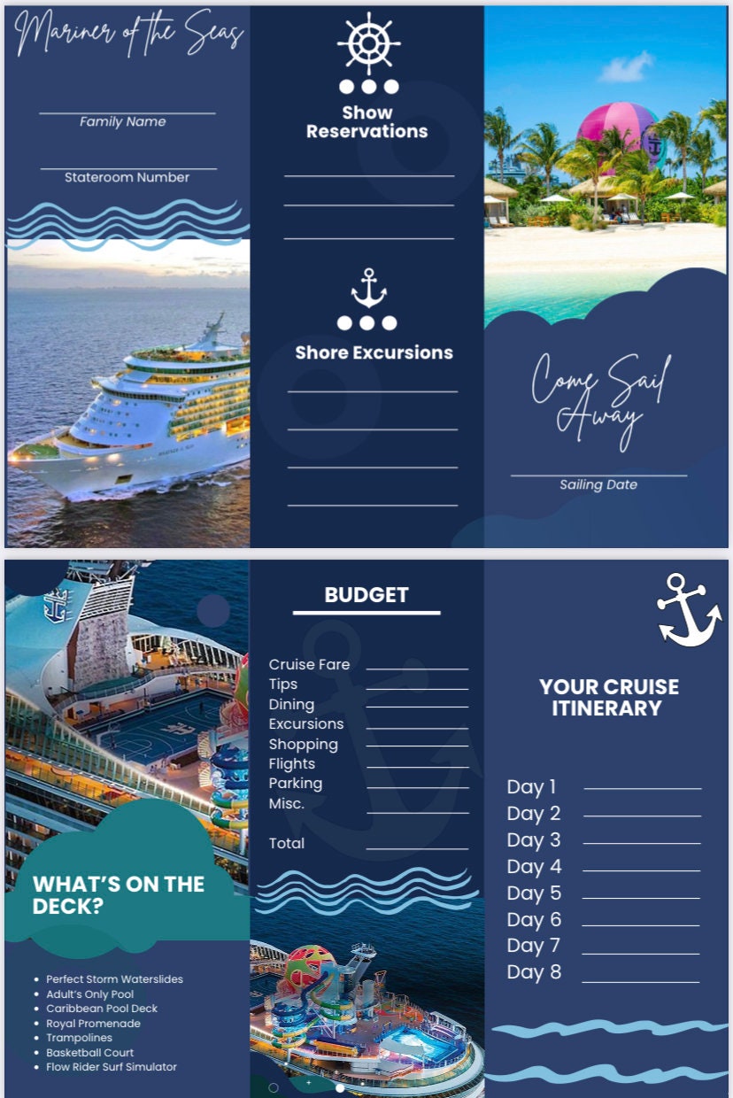 Mariner of the Seas Cruise Planner Template - Etsy