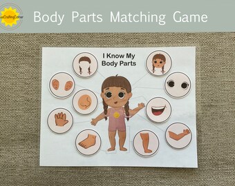 Busy Binder Body Parts - Etsy