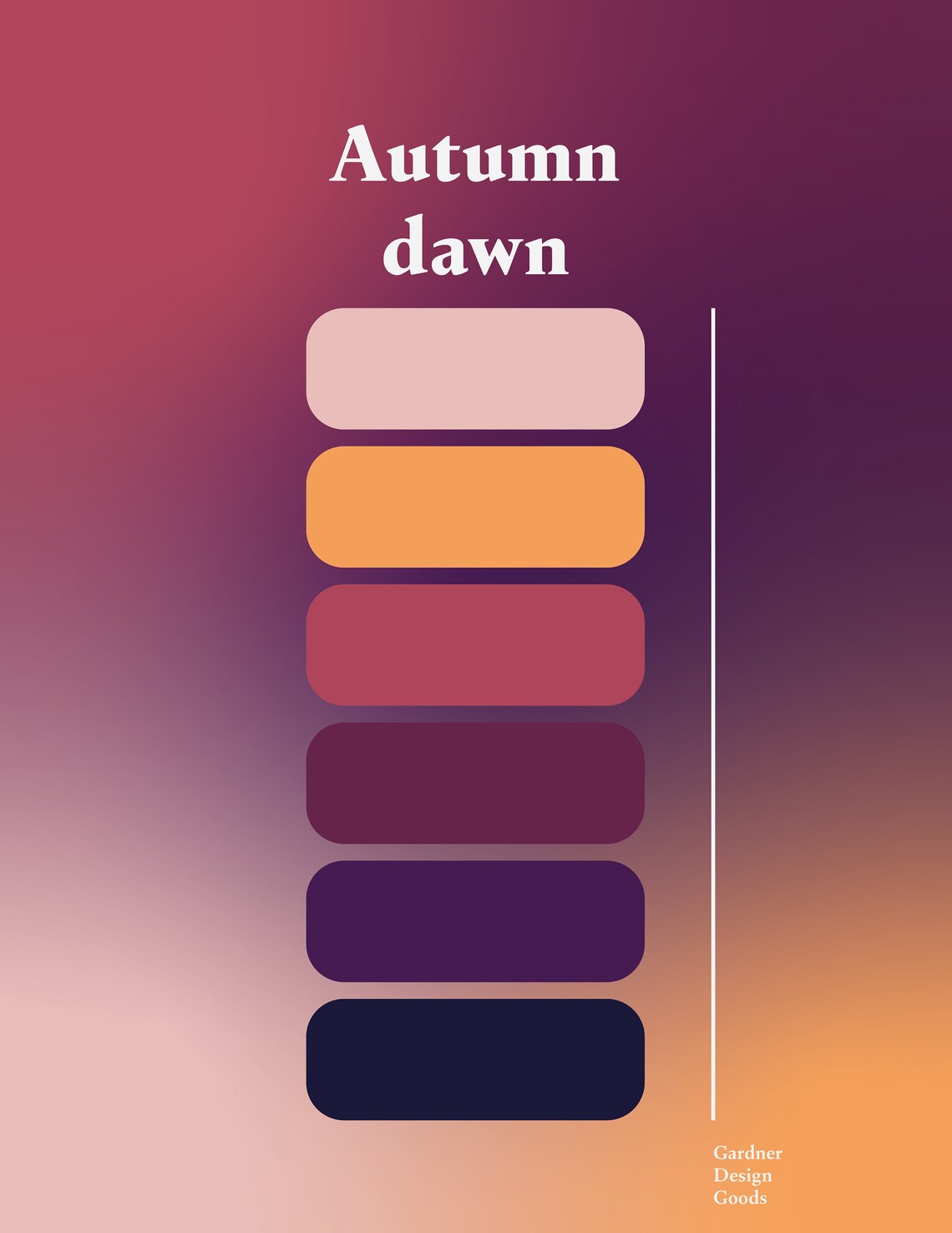 Autumn Dawn Custom Color Palette - Etsy