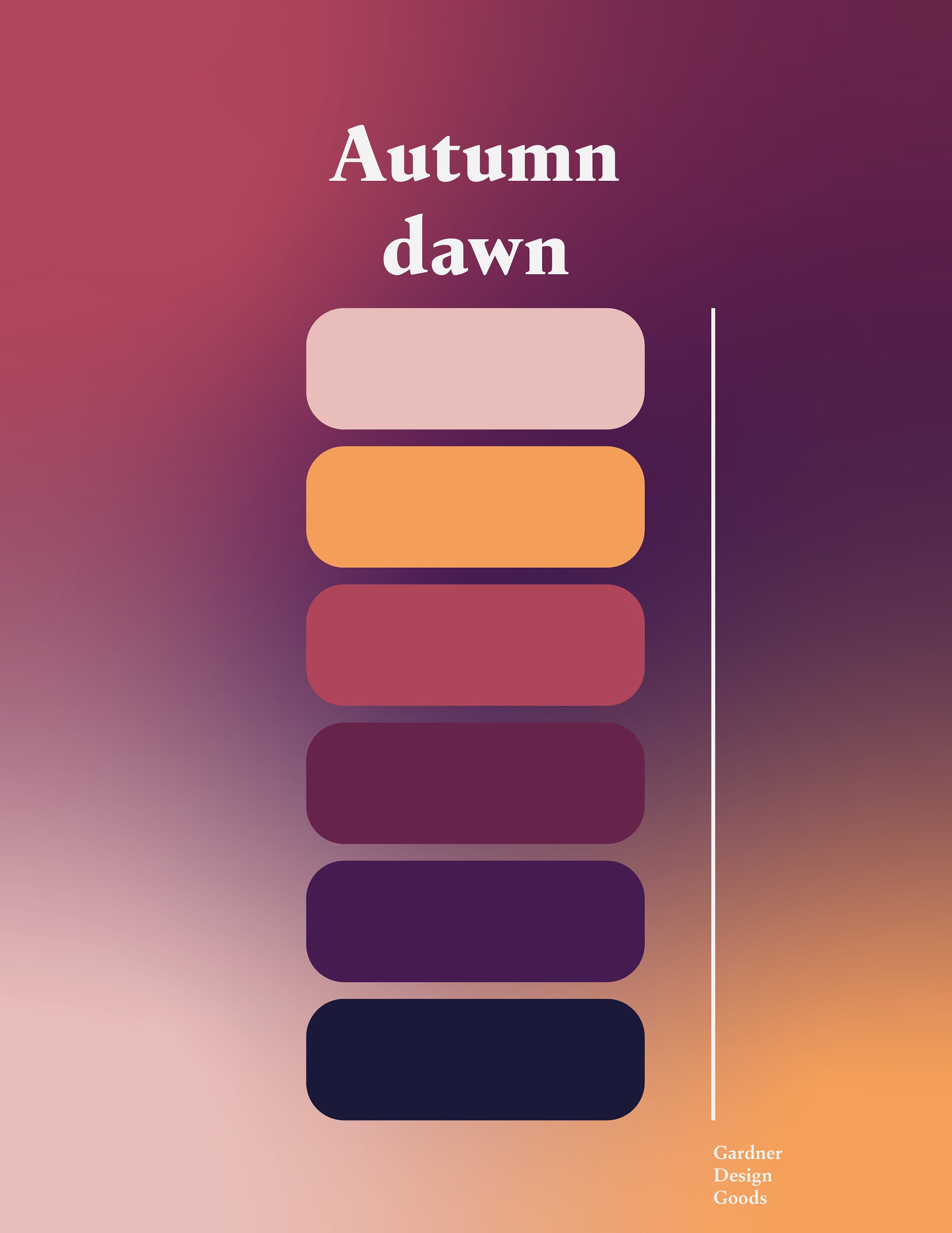 Autumn Dawn Custom Color Palette - Etsy
