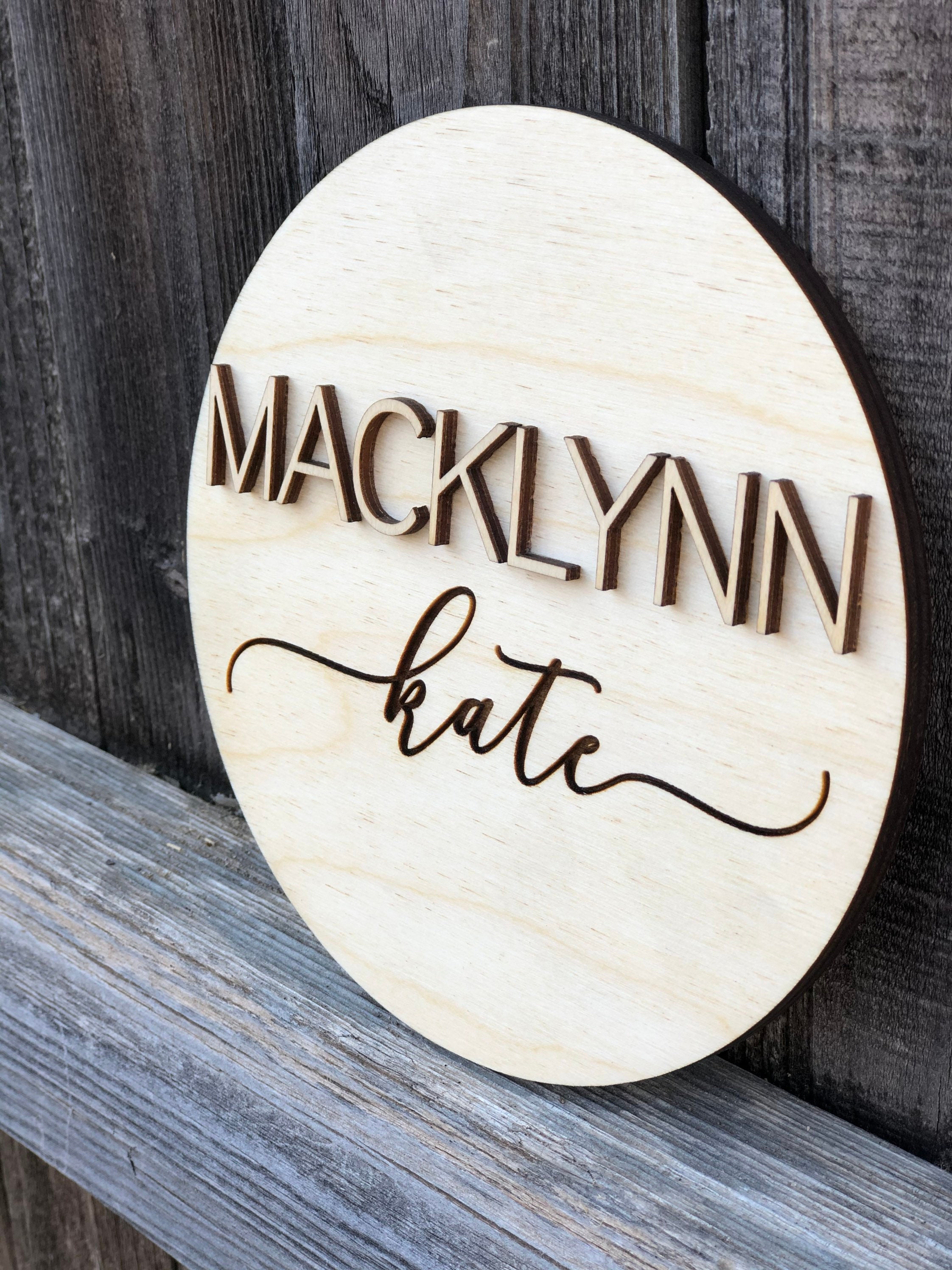 Birth Announcement Sign - Newborn Footprint Sign - Birth Stats Sign ...