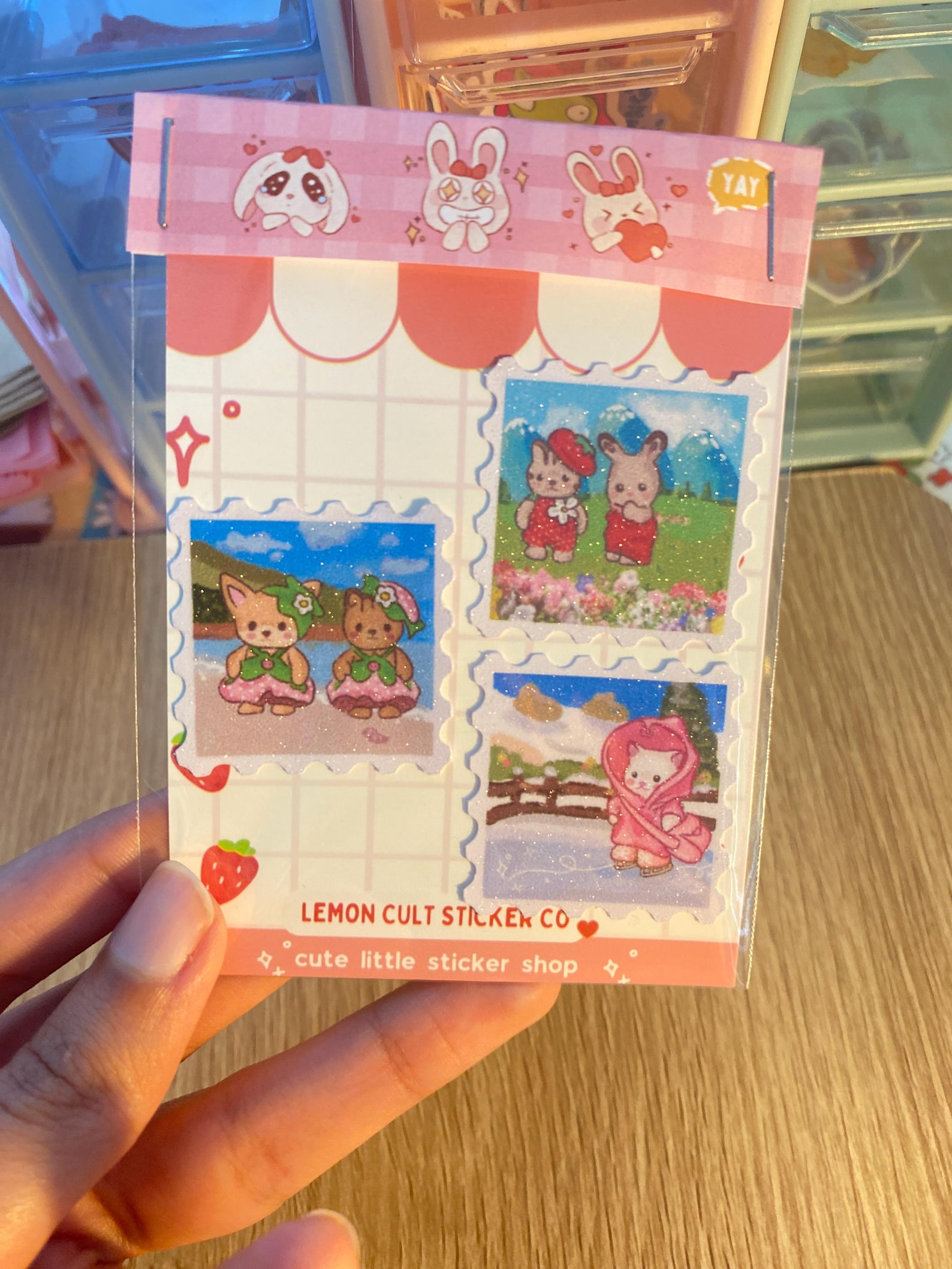 Calico Critters Sticker Pack | Vintage Sylvanian Families Stamp ...