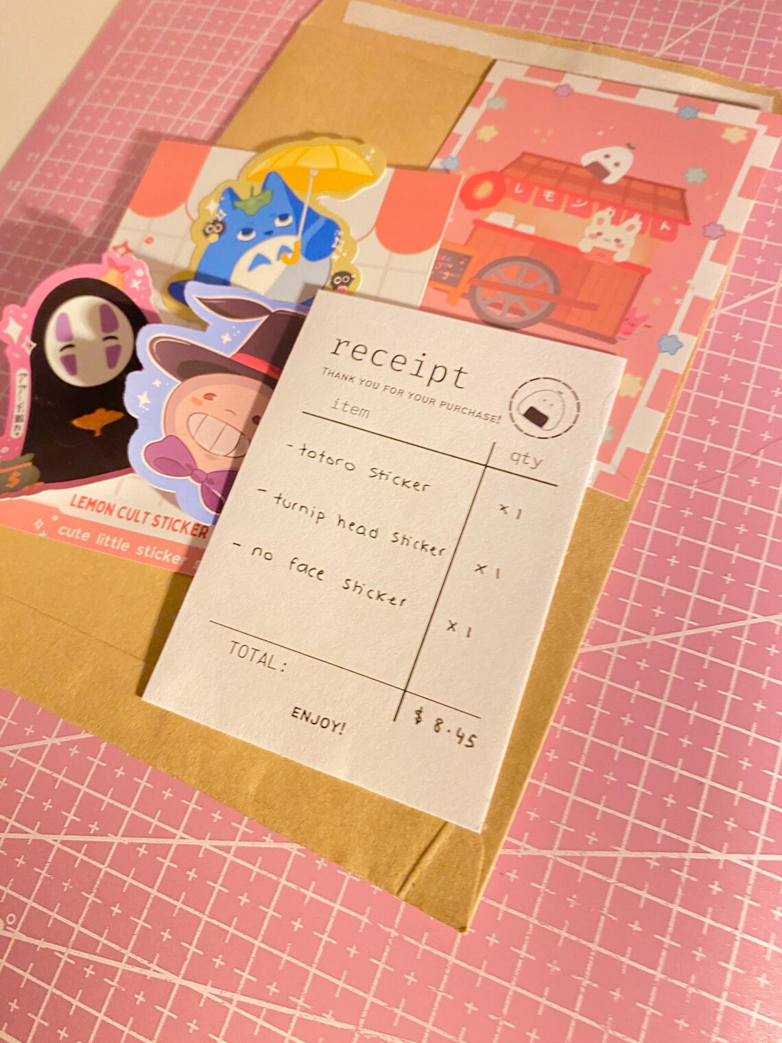 Cute Receipt Template Editable Order Receipt Form Cute Printable Canva ...