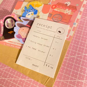 Cute Receipt Template Editable Order Receipt Form Cute Printable Canva ...