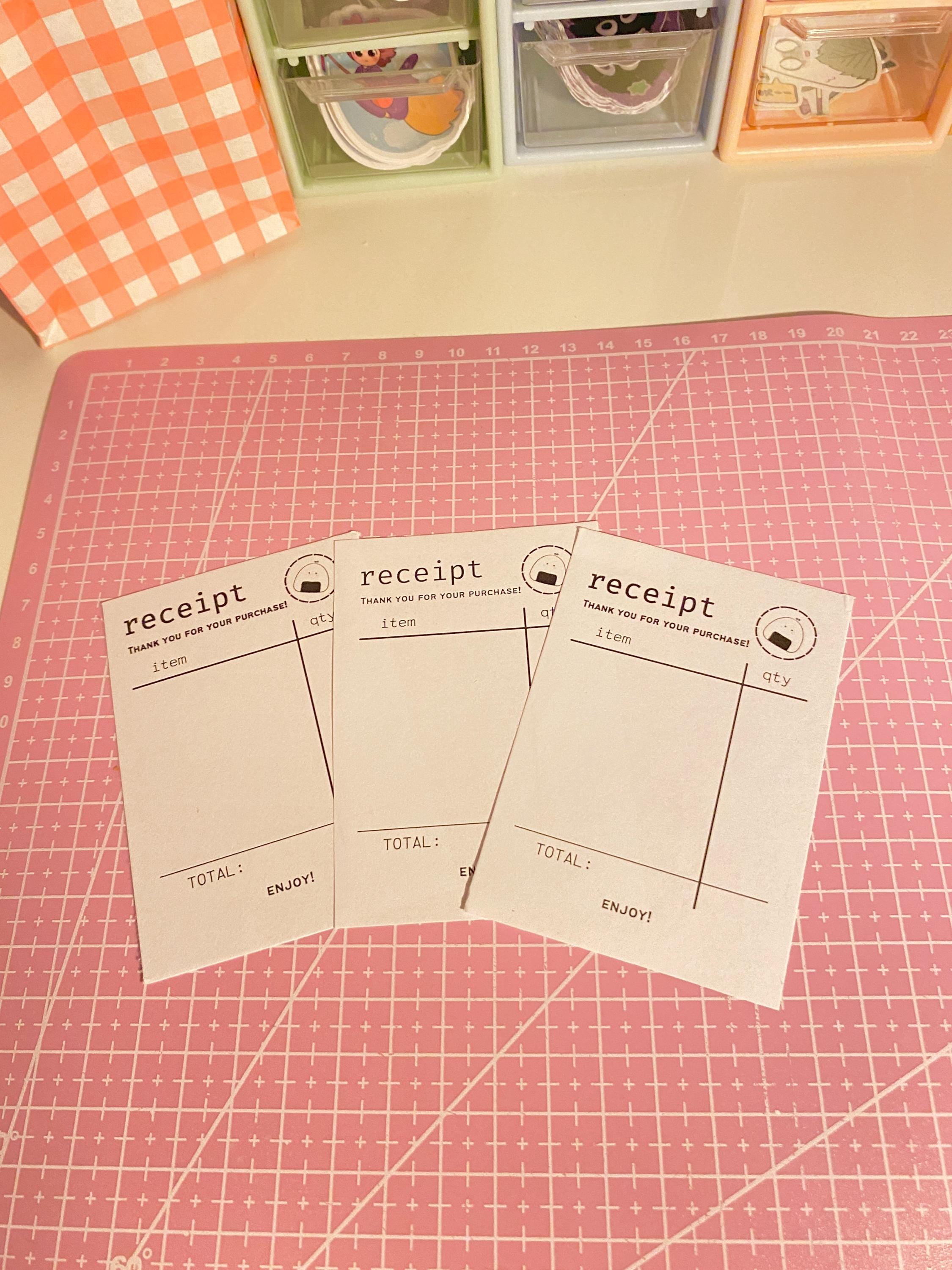 Cute Receipt Template Editable Order Receipt Form Cute Printable Canva ...