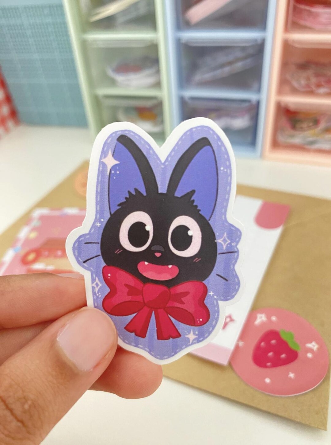 Cute Kiki Delivery-inspired Anime Sticker Pack | Jiji Cat & Kiki ...