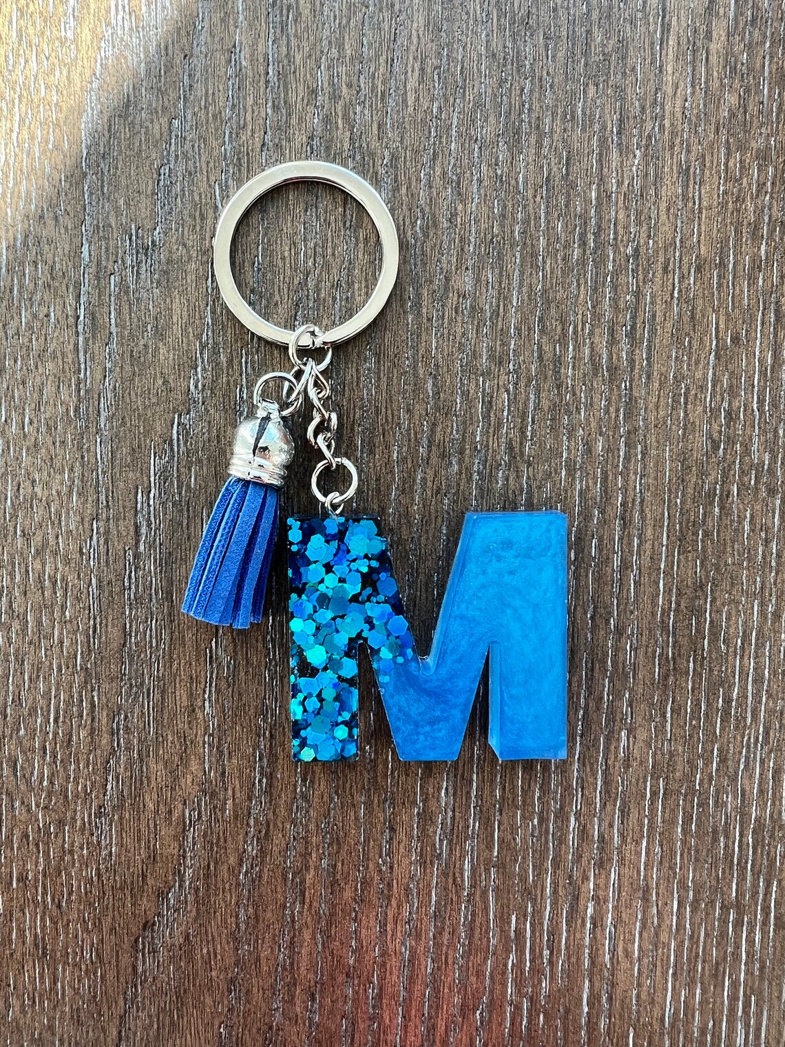Letter M Keychain-can Add Personalized Name - Etsy