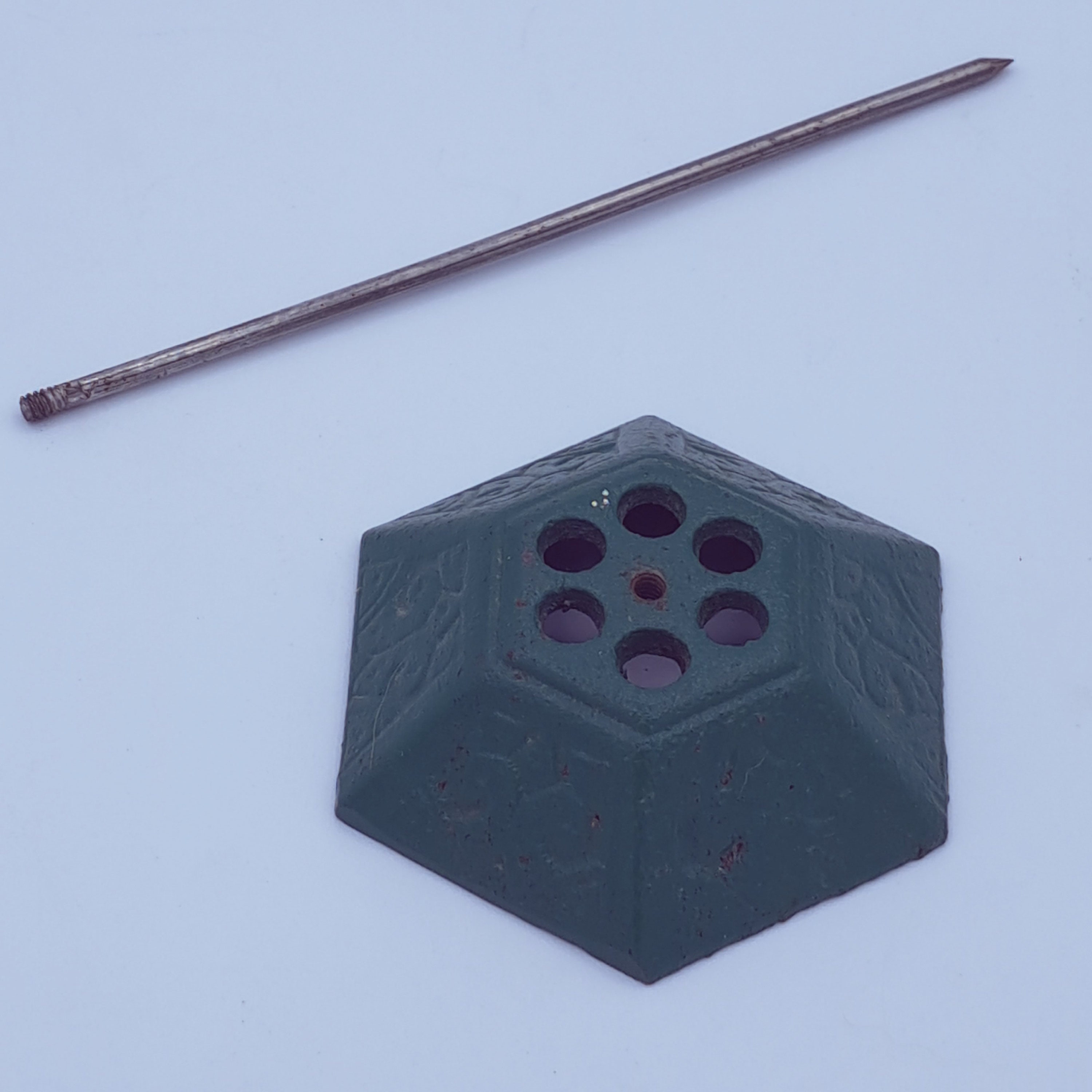 Vintage Green Message Stand Receipt Spike Stake Green - Etsy