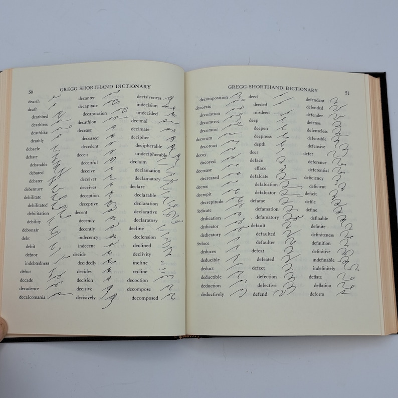 Vintage Shorthand Book Gregg Vintage Shorthand Dictionary - Etsy