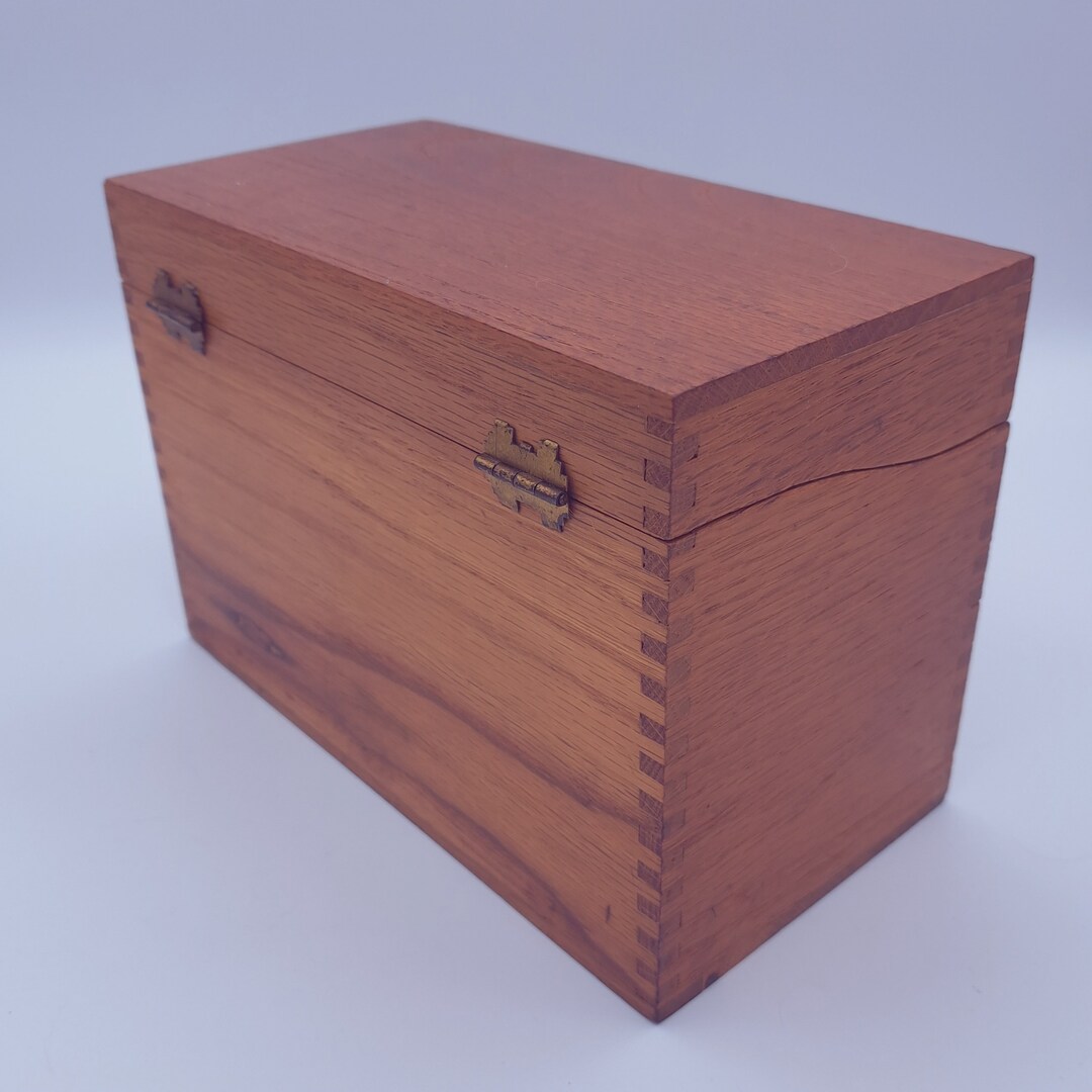 Vintage Globe Wernike Wood Index Card File Box 84-C Junior - Etsy