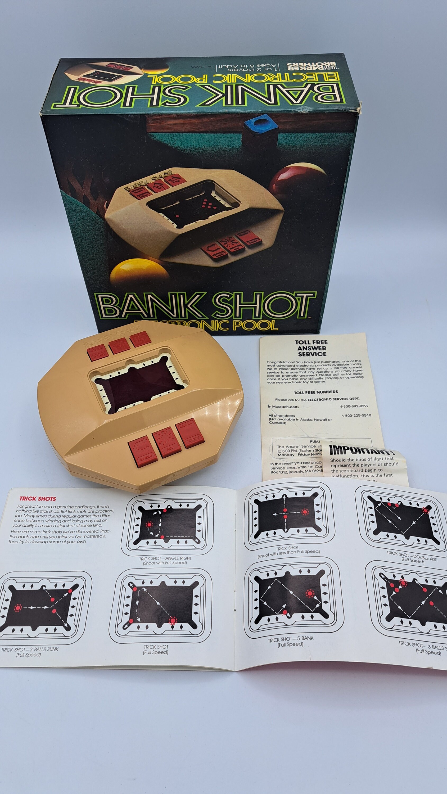 Vintage Bank Shot Electronic Pool Game Excellent Working Condition With ...