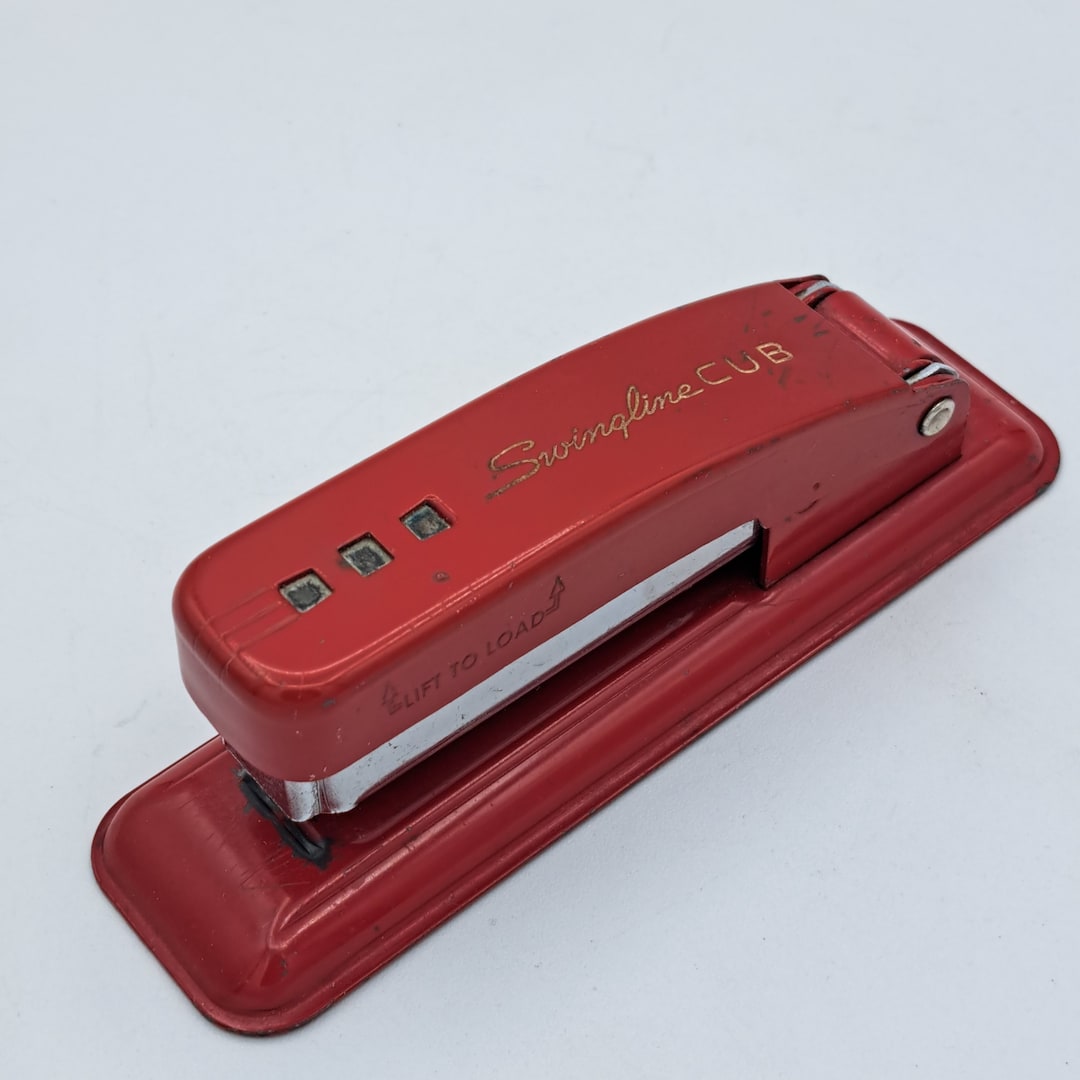 Red Vintage Swingline Cub Stapler - Great Condition - Etsy