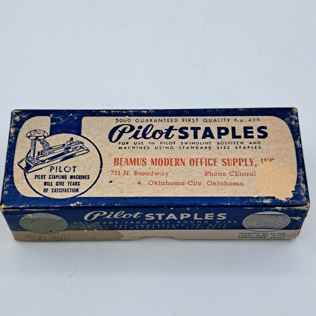 Pilot Staples - Almost FULL Box of Vintage Staples for Pilot, Swingline ...