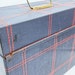 Denim and Red Metal File Box - 1970s or 1980s Vintage Port-a-file - Etsy