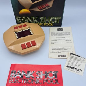 Vintage Bank Shot Electronic Pool Game - Excellent Working Condition ...