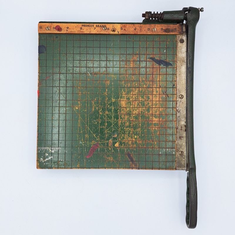 Vintage Paper Cutter - Etsy