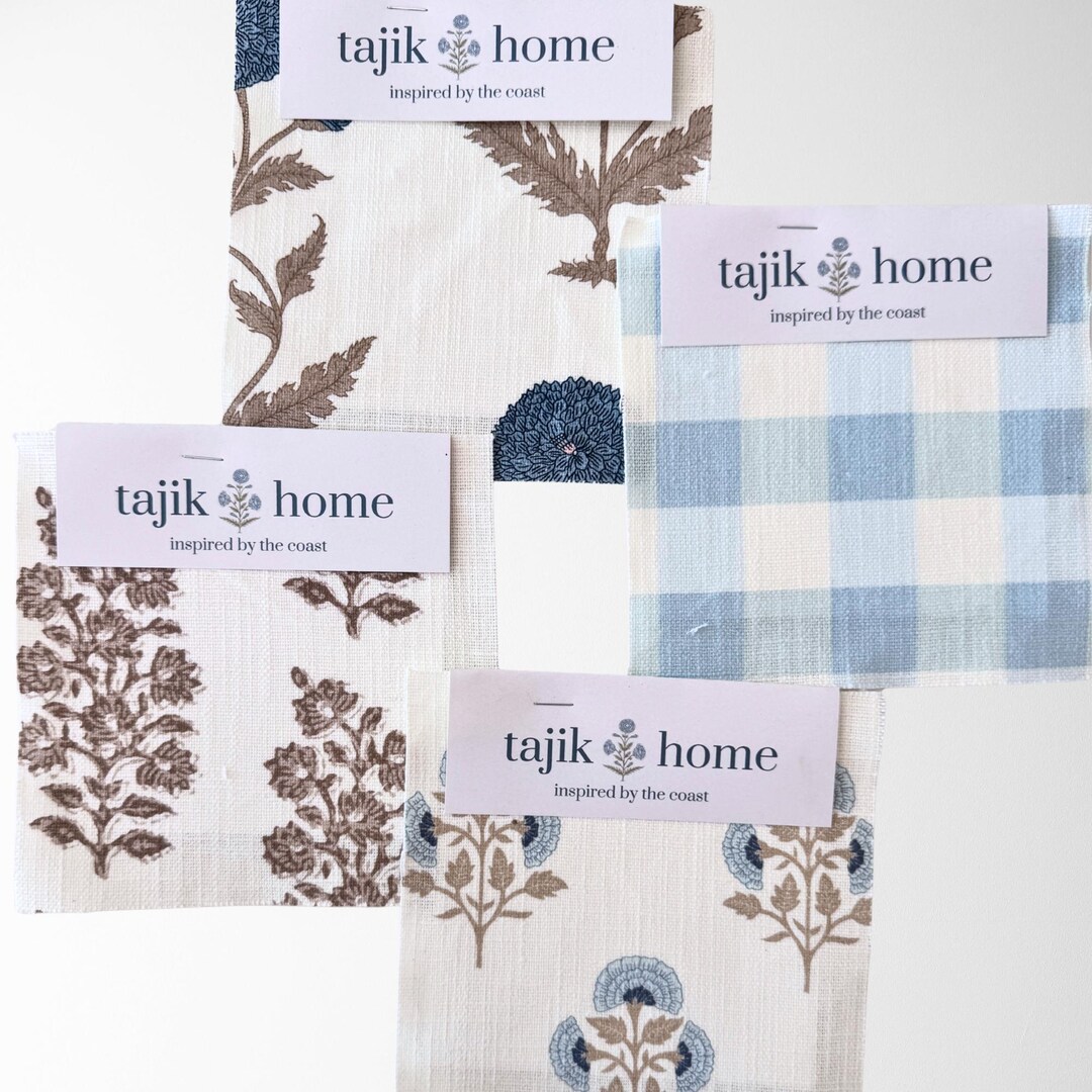 Fabric Swatch Sample Set | Coastal Inspired Pillow & Textile Fabrics ...