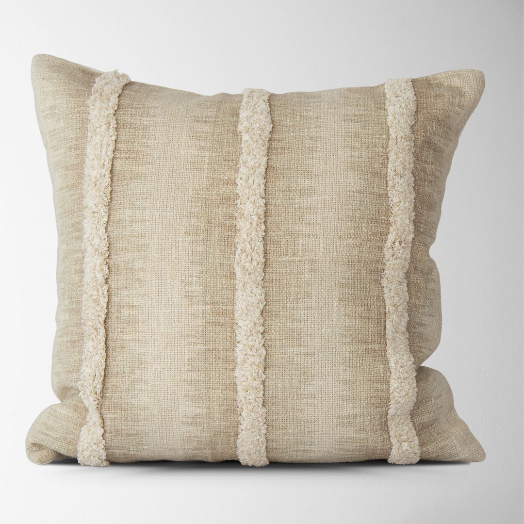 Zaylee Shibori Tufted Pillow Cover || Tufted Pillow Cover || Stripped ...