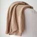 Chloe Cotton Chunky Knit Throw in Tan 100% Cotton Throw 50x60 Throw ...
